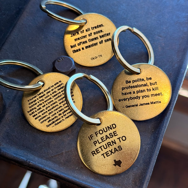 Brass Key Tags